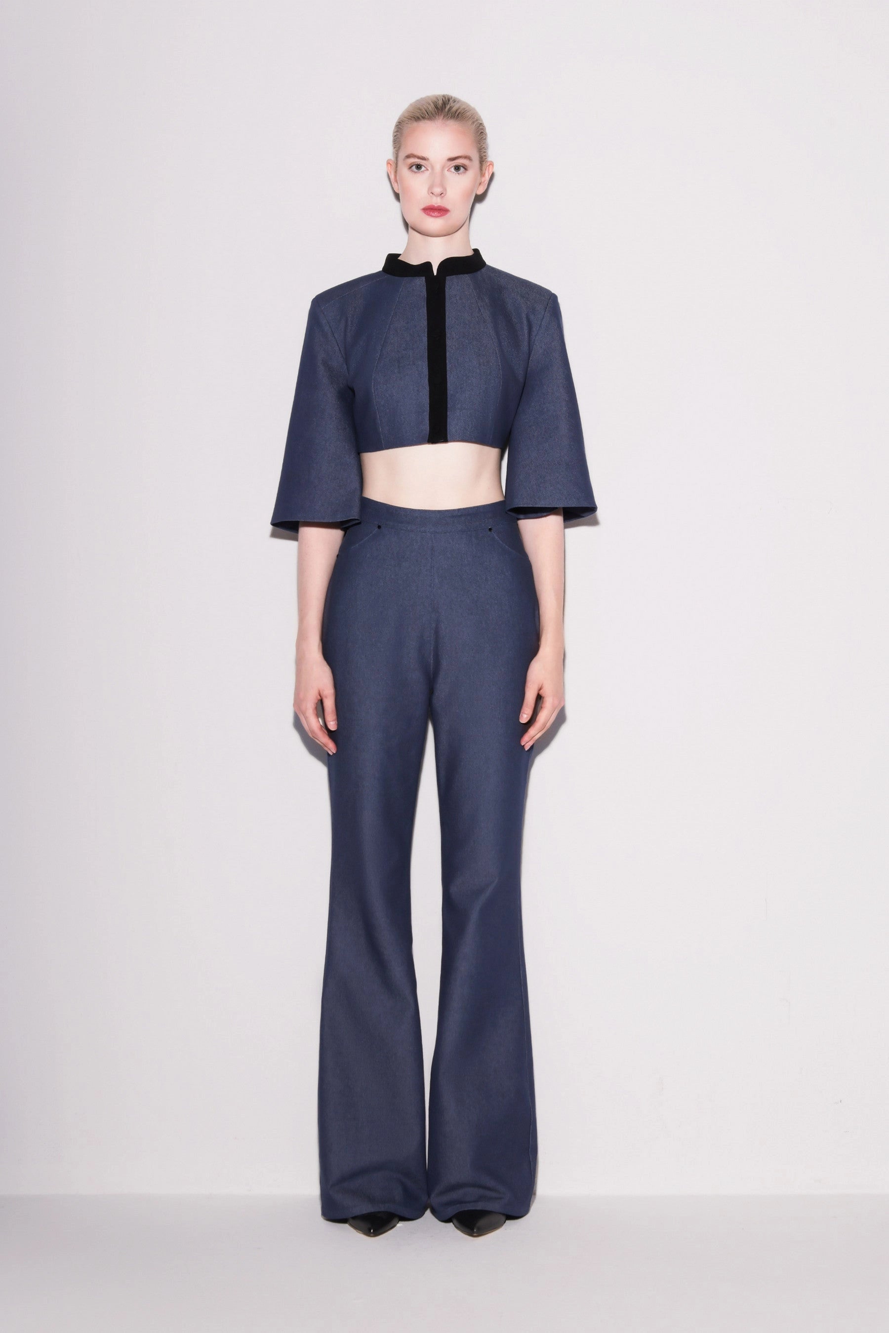 Crystal Accented Flared Trouser